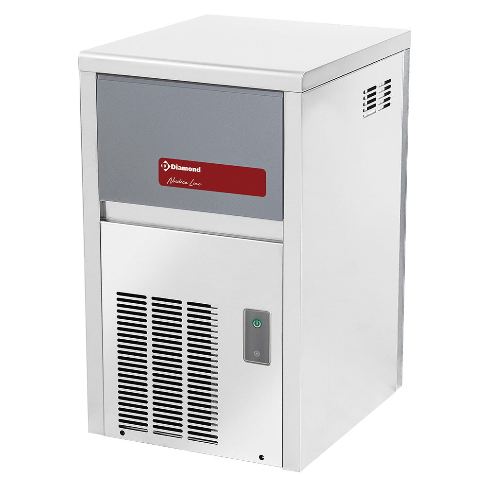 Diamond Whole ice cube maker 22 kg, with storage - AIR - ICE22AX-R2 ...