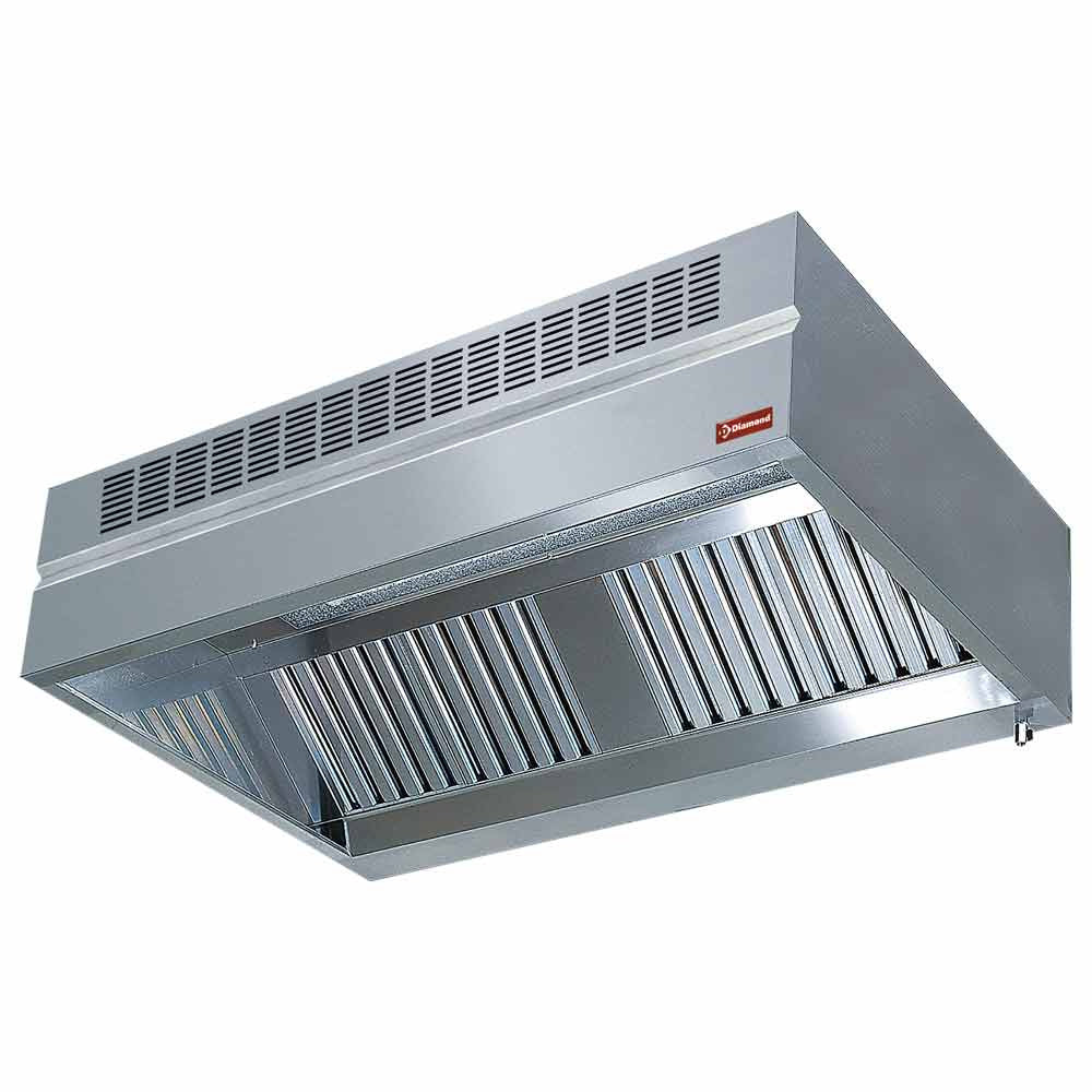 Diamond Wall cooker hood with air compensation "AMBIANCE" - AUP3213 ...