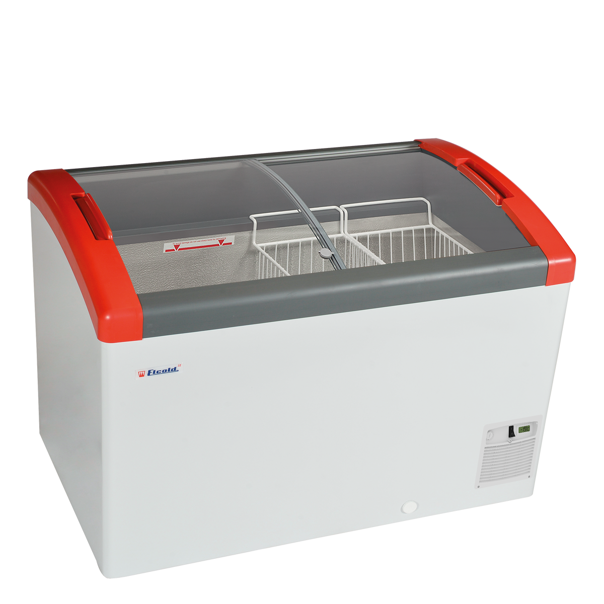 Elcold Chest freezer with sliding lids - FOCUS 106 RED – Cubo Supplies