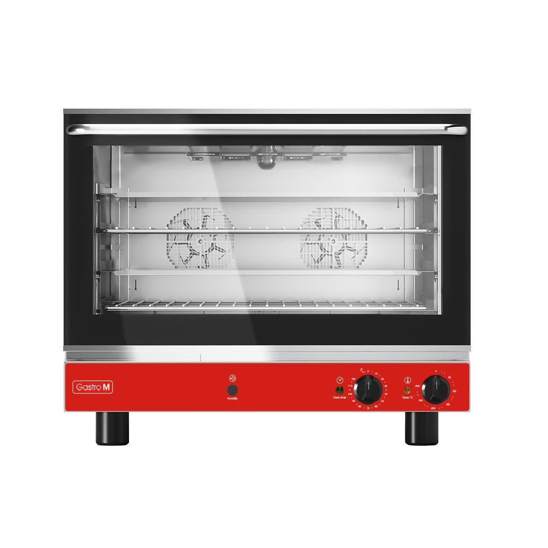 Gastro M electric bakery oven with 4 rack compartments and folding doo ...